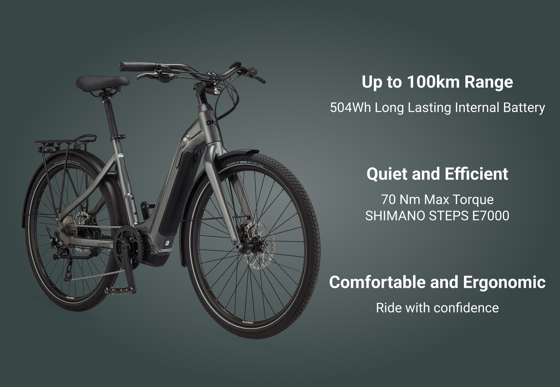 OHM Cruise 3 E-Bike | Easy Rider Step Through Frame | OHM Electric ...